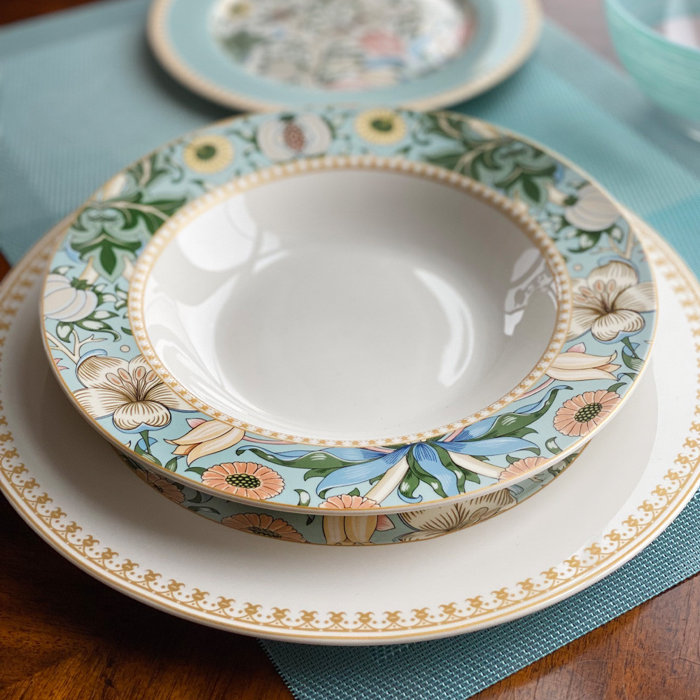 Wildon Home® Marseilles Porcelain China Dinnerware Set - Service for 6 & Reviews | Wayfair